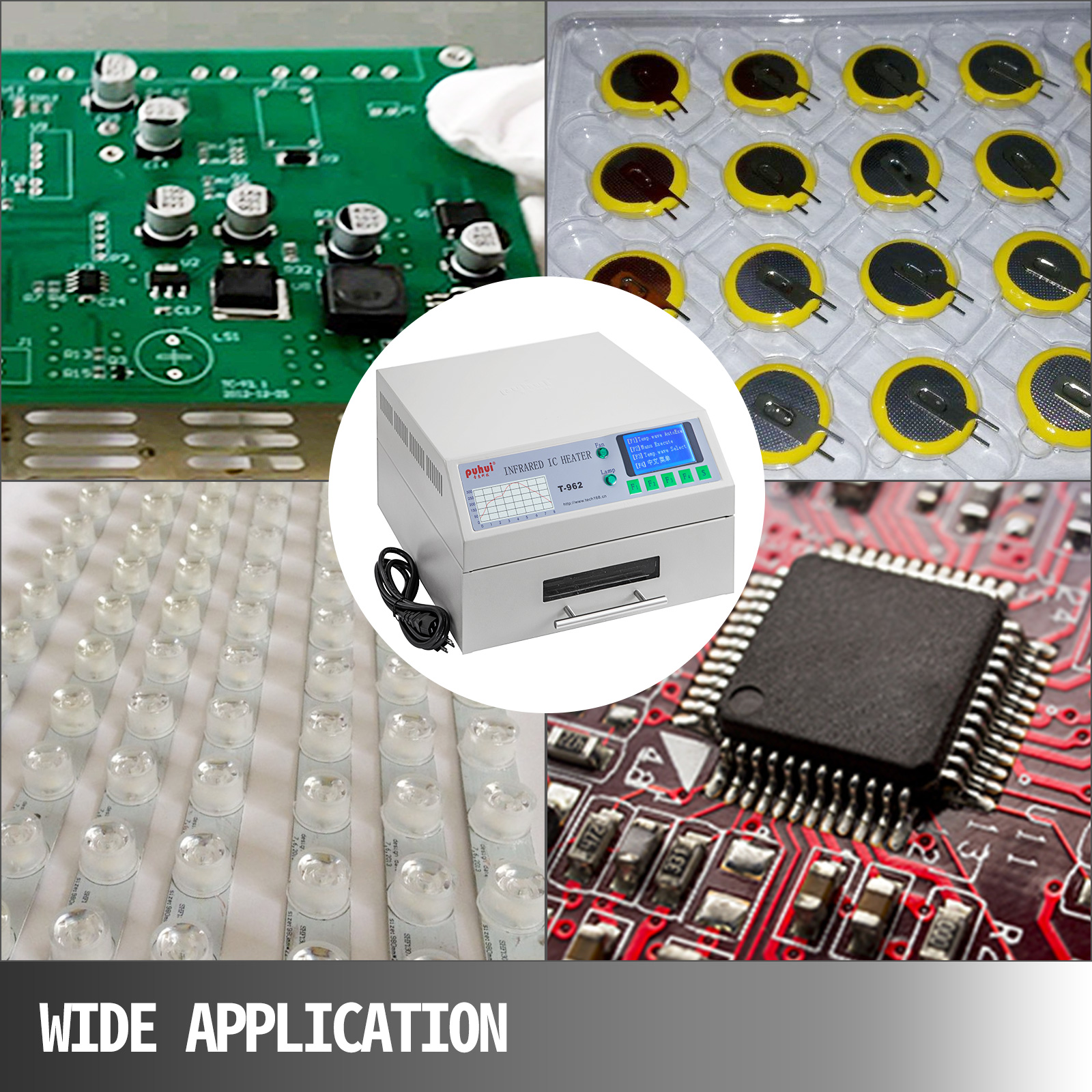 Reflow Oven Reflow Soldering Machine, T962 Smd Bga Infrared Ic Heater ...