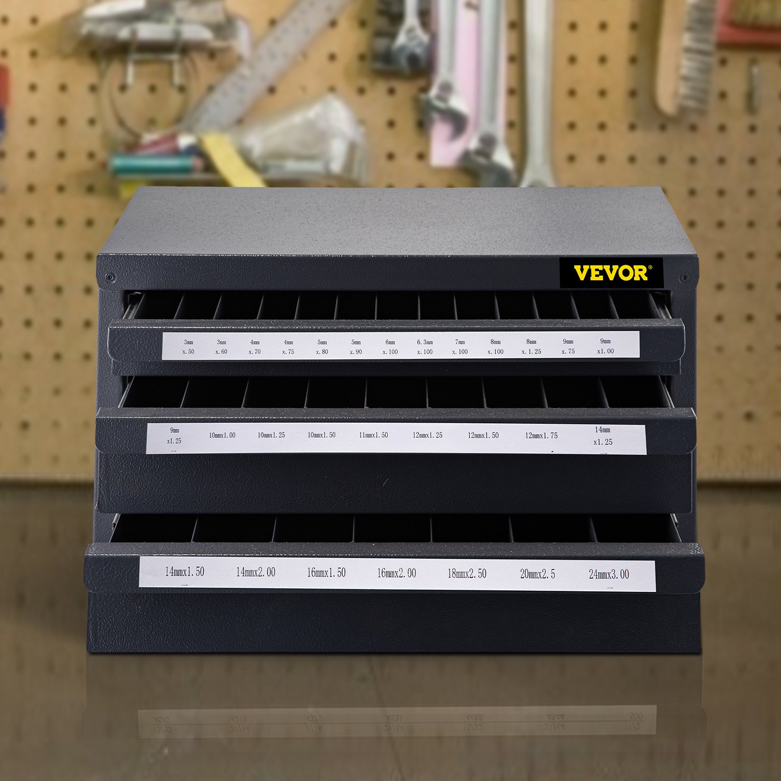 VEVOR Tap Dispenser Cabinet, Three-Drawer Tap Dispenser, Tap Organizer ...