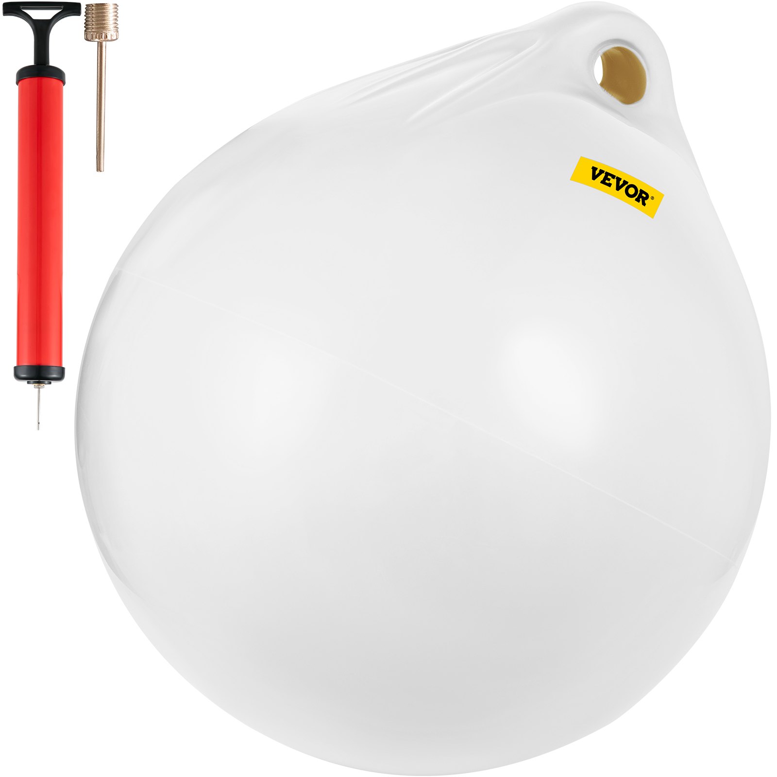VEVOR Boat Buoy Ball, 21" Diameter Inflatable Heavy-Duty Marine-Grade ...
