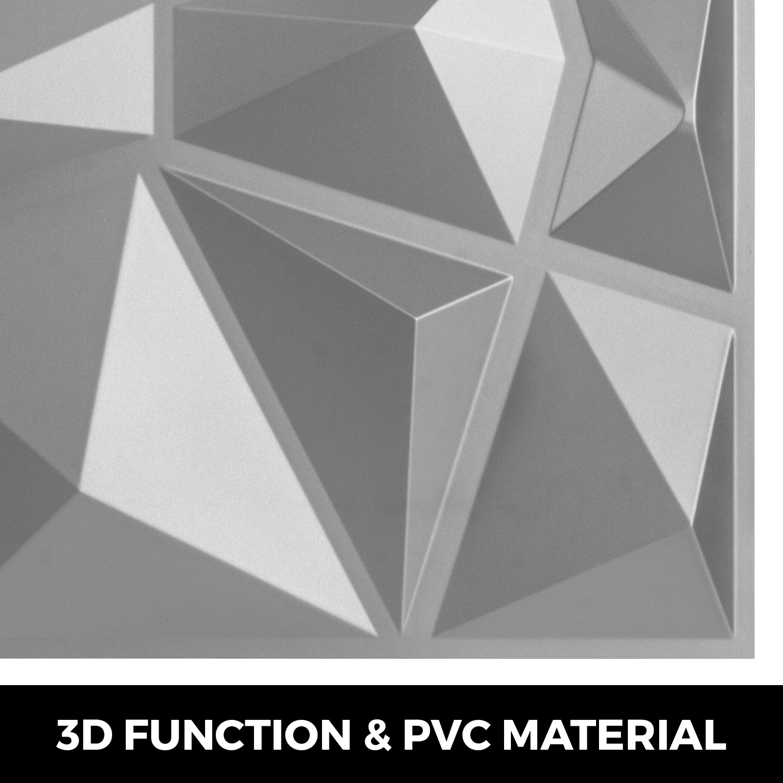 Pvc Wall Panels 3d Textured Diamond Design 13 Tiles 35 Sf Art Silver ...