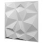 3d Pvc Wall Panels Textured Diamond Design 13 Tiles 35 Sf Art White ...