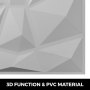 3d Pvc Wall Panels Textured Diamond Design 13 Tiles 35 Sf Art White ...