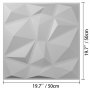 3d Pvc Wall Panels Textured Diamond Design 13 Tiles 35 Sf Art White ...