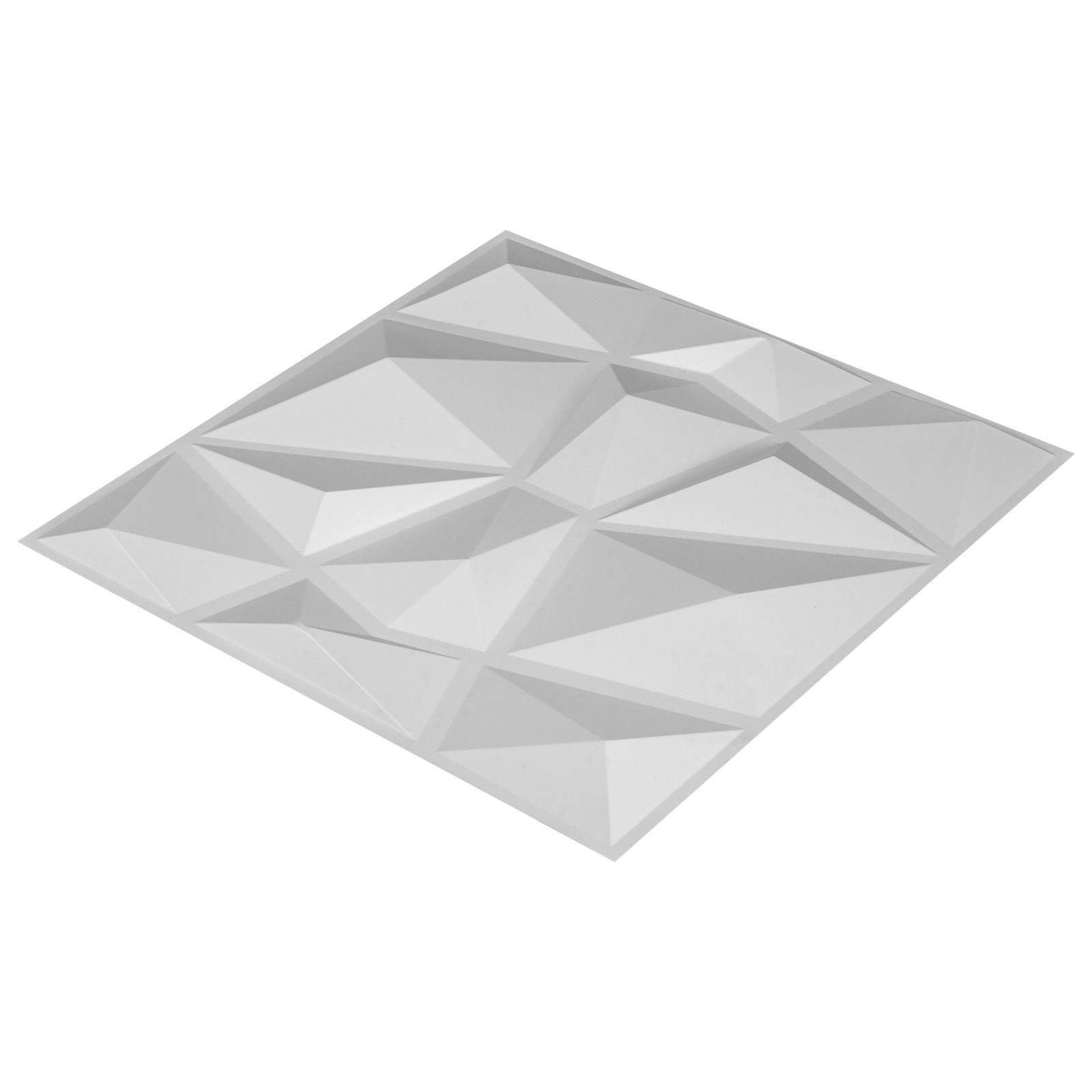 3d Pvc Wall Panels Textured Diamond Design 13 Tiles 35 Sf Art White ...