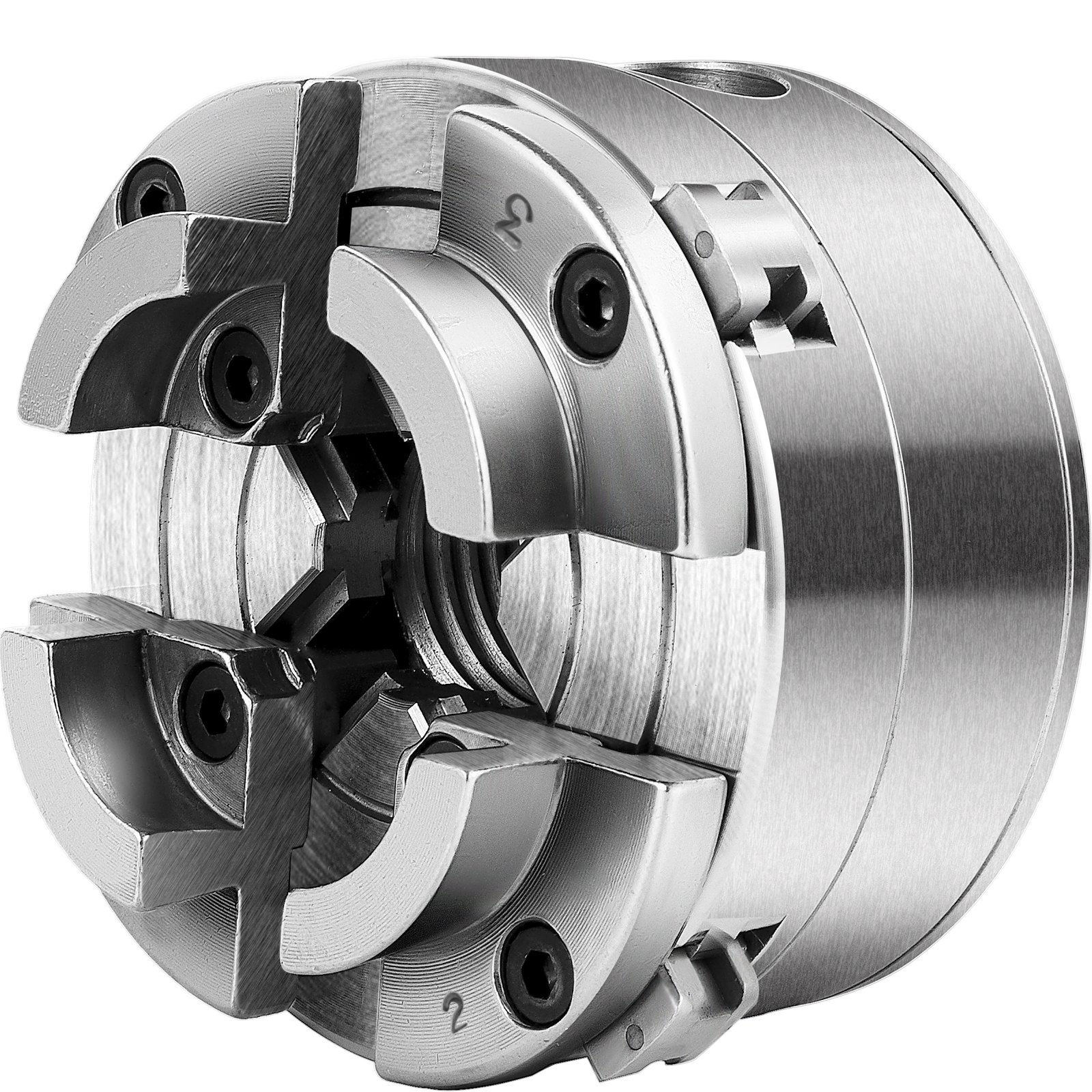 VEVOR 2.75-Inch Wood Lathe Chuck, 4-Jaw Precision Self-Centering Keyed ...