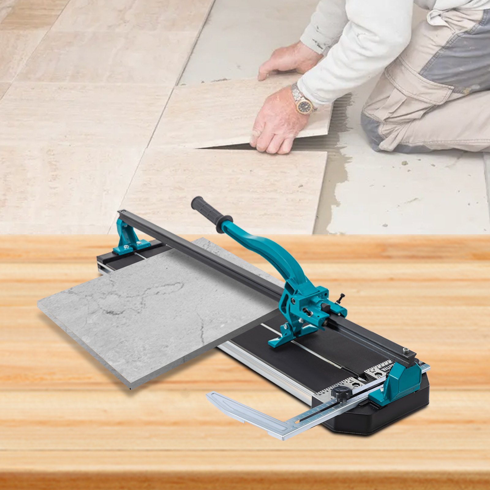 VEVOR Tile Cutter 31 Inch,Manual Tile Cutter Single Rail w/Precise ...