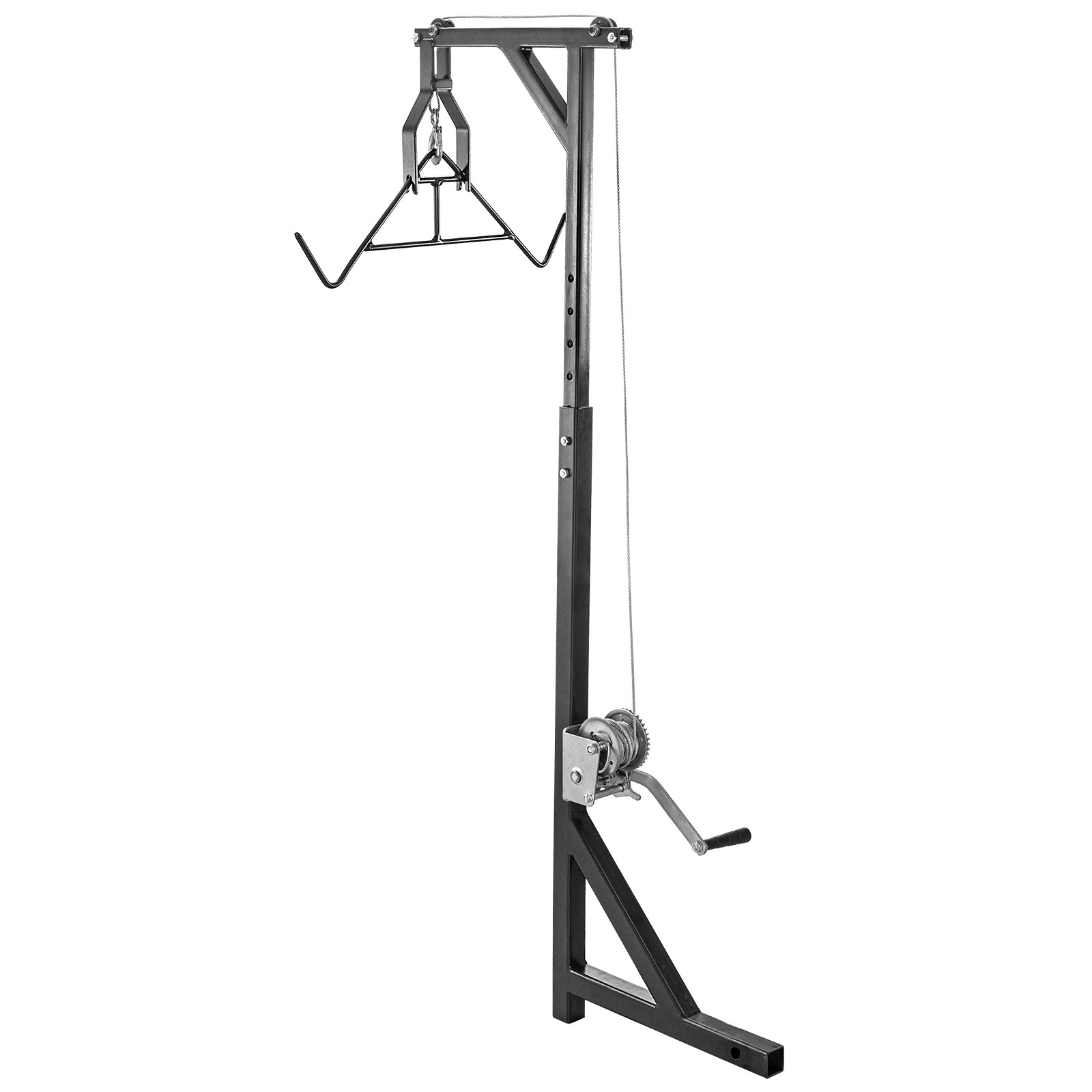 VEVOR Hitch Mounted Deer Hoist, 300lbs Capacity Hitch Game Hoist, 2 ...