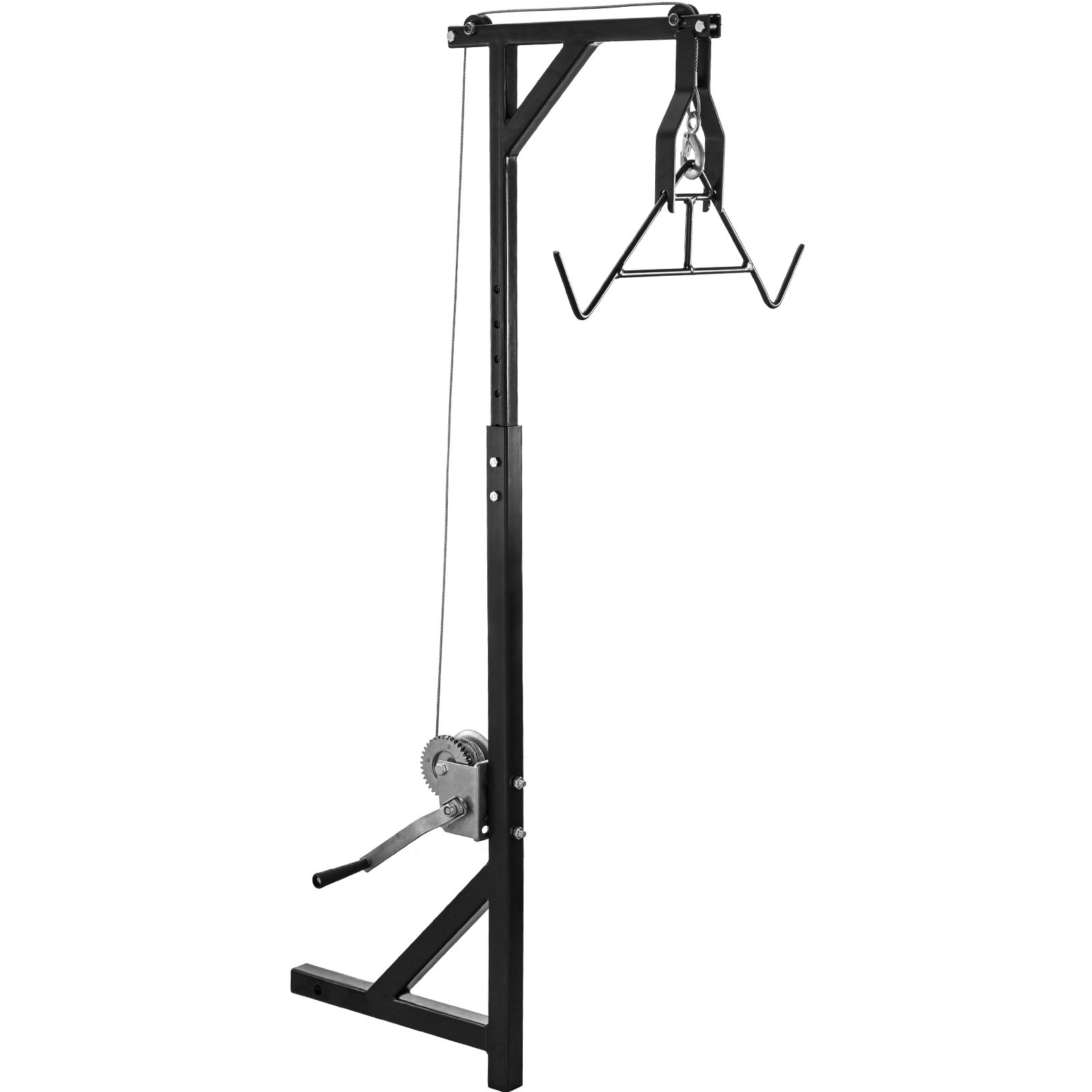 VEVOR Hitch Mounted Deer Hoist, 300lbs Capacity Hitch Game Hoist, 2 ...