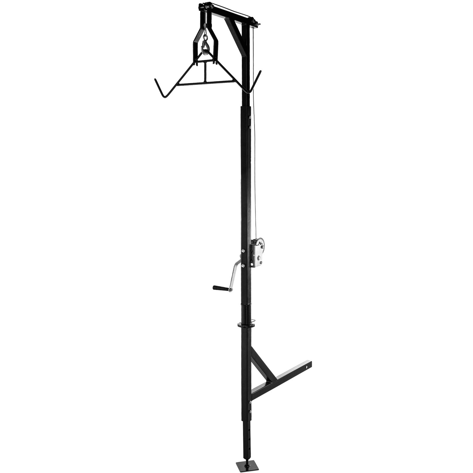 VEVOR Hitch Mounted Deer Hoist, 500lbs Capacity Hitch Game Hoist, 2 ...