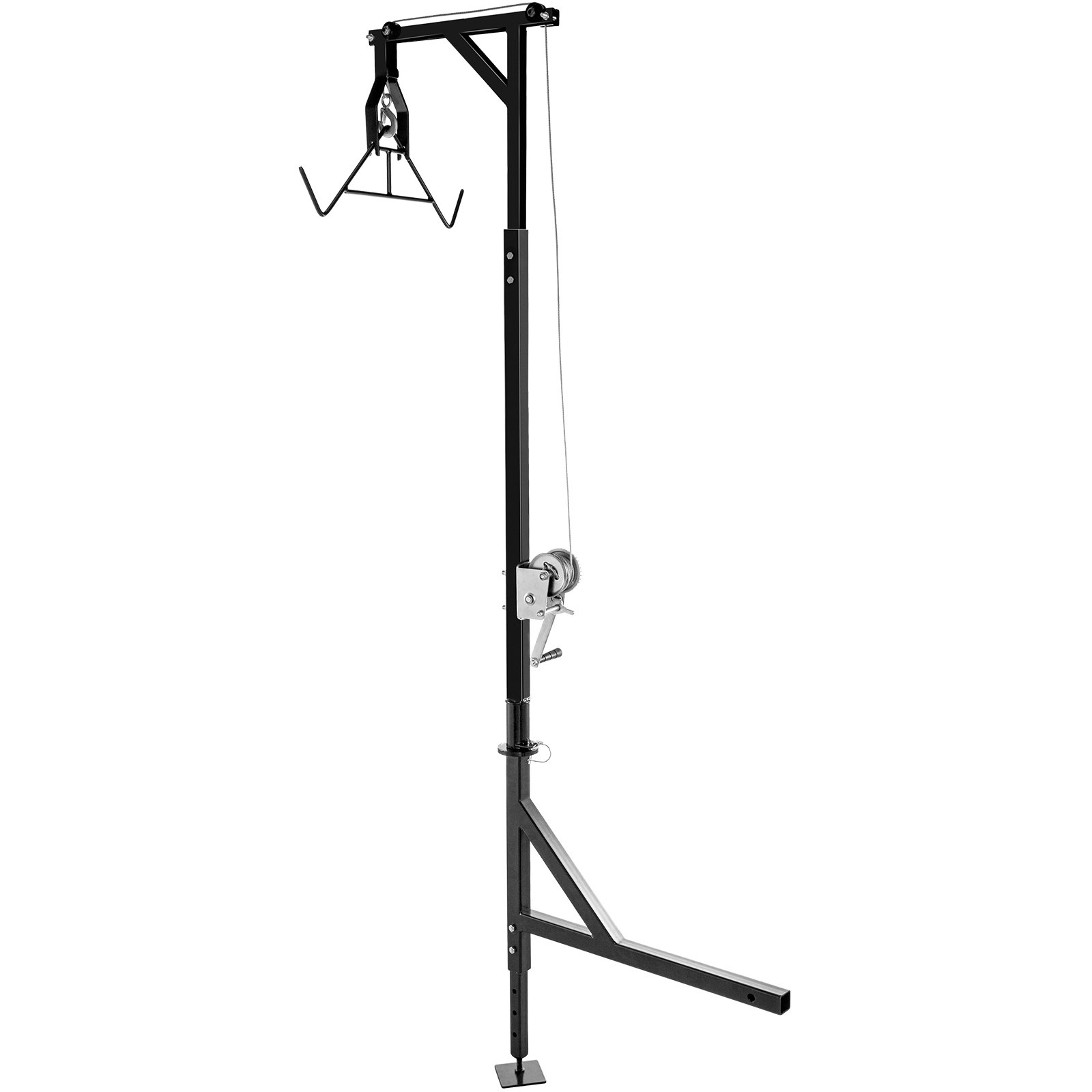 VEVOR Hitch Mounted Deer Hoist, 600lbs Capacity Hitch Game Hoist, 2 ...