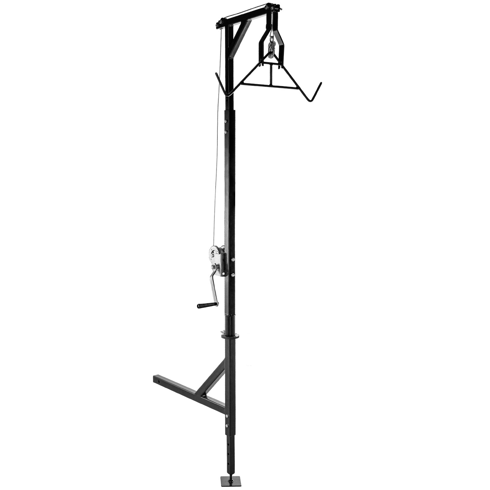 VEVOR Hitch Mounted Deer Hoist, 600lbs Capacity Hitch Game Hoist, 2 ...