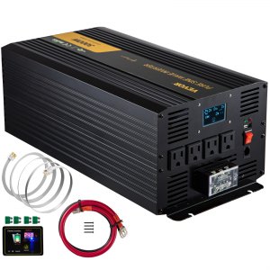 Power Inverter 3000w 6000w Pure Sine Dc 24v To Ac 120v Lcd For Car ...