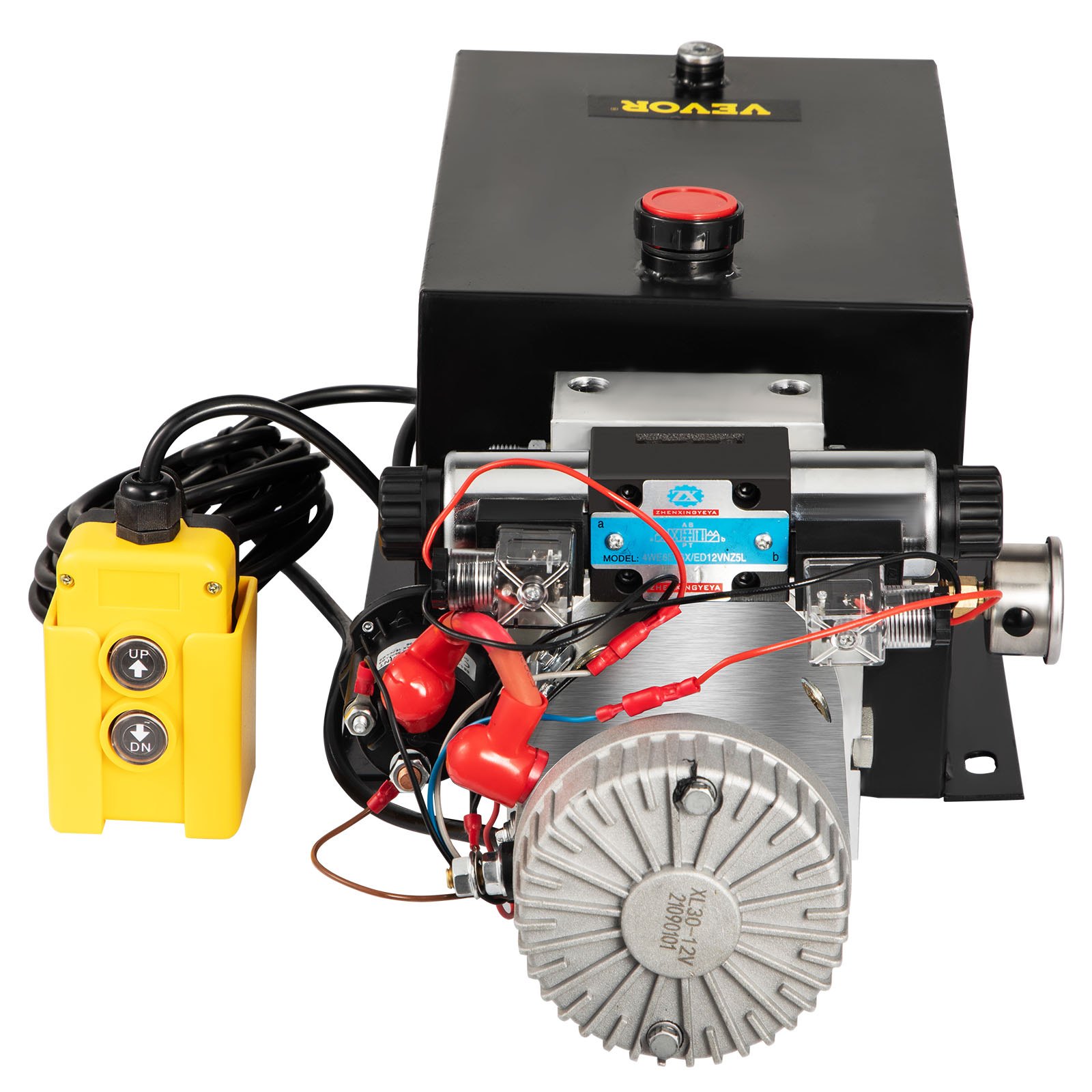 VEVOR Hydraulic Power Unit 12 Volt Dump Trailer Hydraulic Pump Double ...