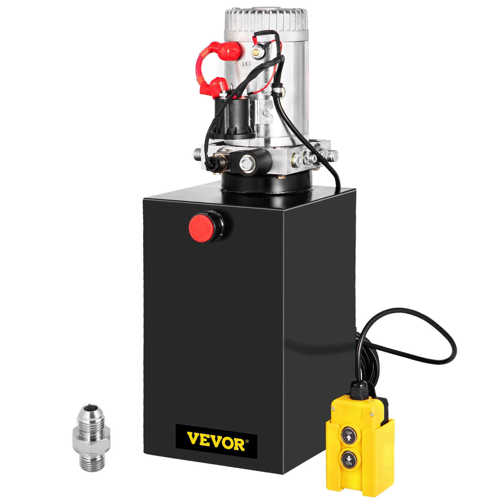 VEVOR Single Acting Hydraulic Pump 12V DC Hydraulic Power Unit 3.75 ...