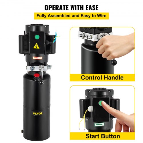 110v Car Lift Hydraulic Power Unit Auto Lifts Hydraulic Pump 2.64gal ...
