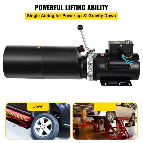 110v Car Lift Hydraulic Power Unit Auto Lifts Hydraulic Pump 2.64gal ...