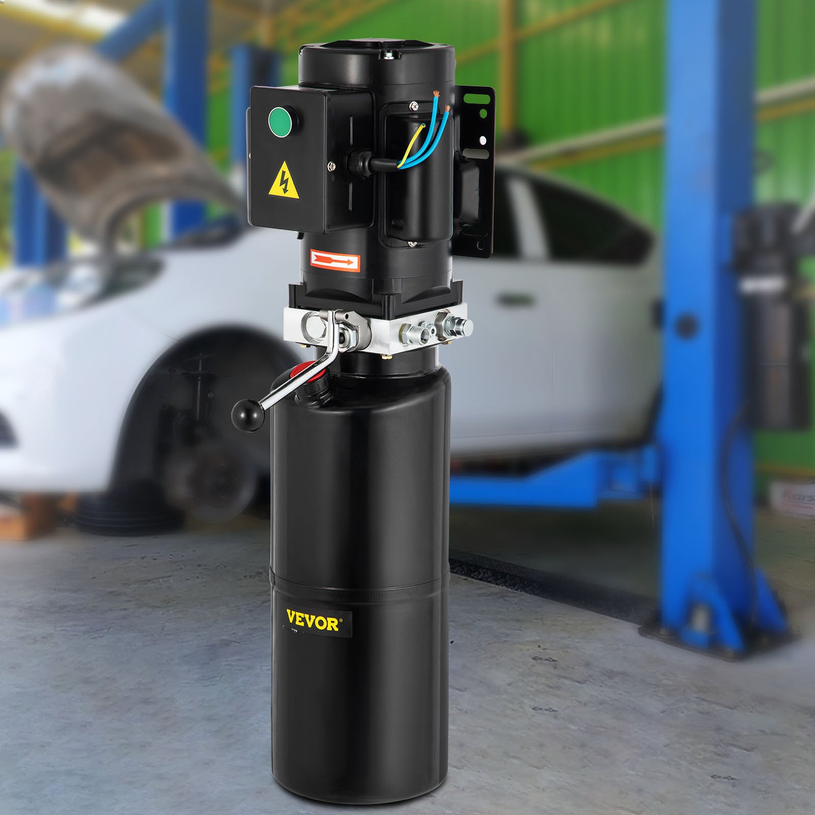 VEVOR 110V 2.64 Gallon Hydraulic Power Unit Automotive Hydraulic Pump ...