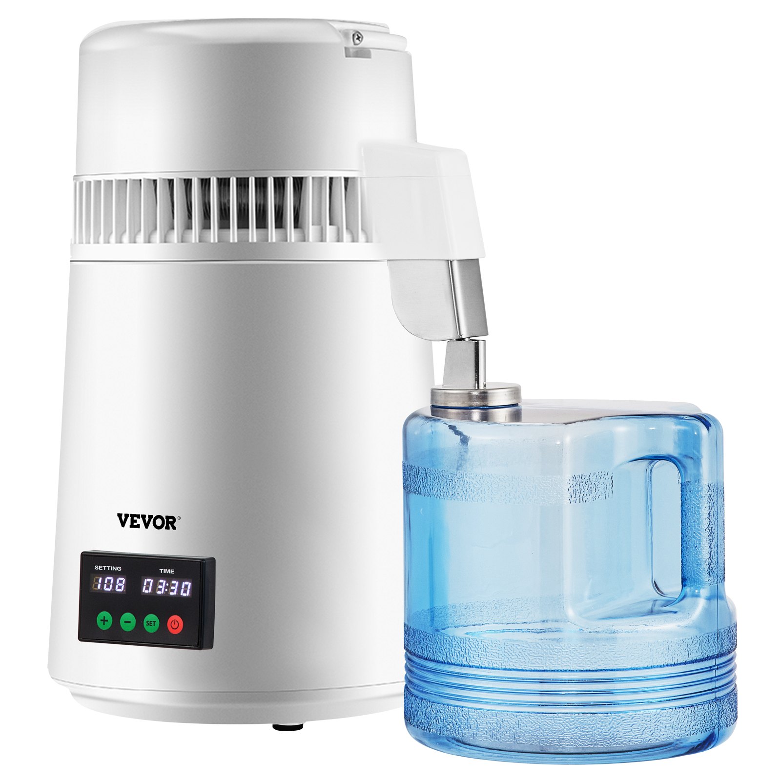 VEVOR 1.1Gal Water Distiller, 0.3Gal/H, 750W Distilled Water Maker ...