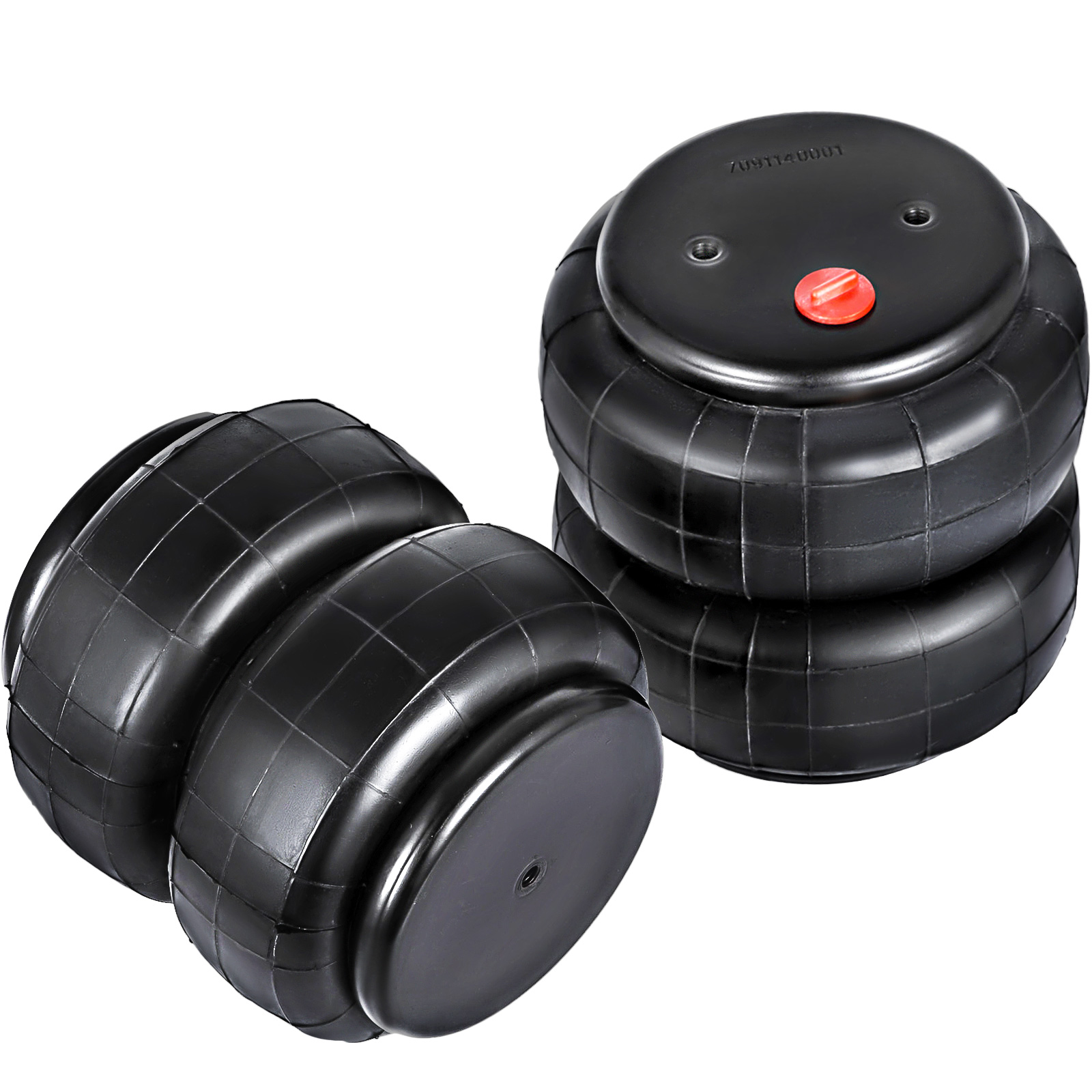 2 Air Lift Dominator D2600 Air Bags Single Port 1/2"npt Air Springs ...