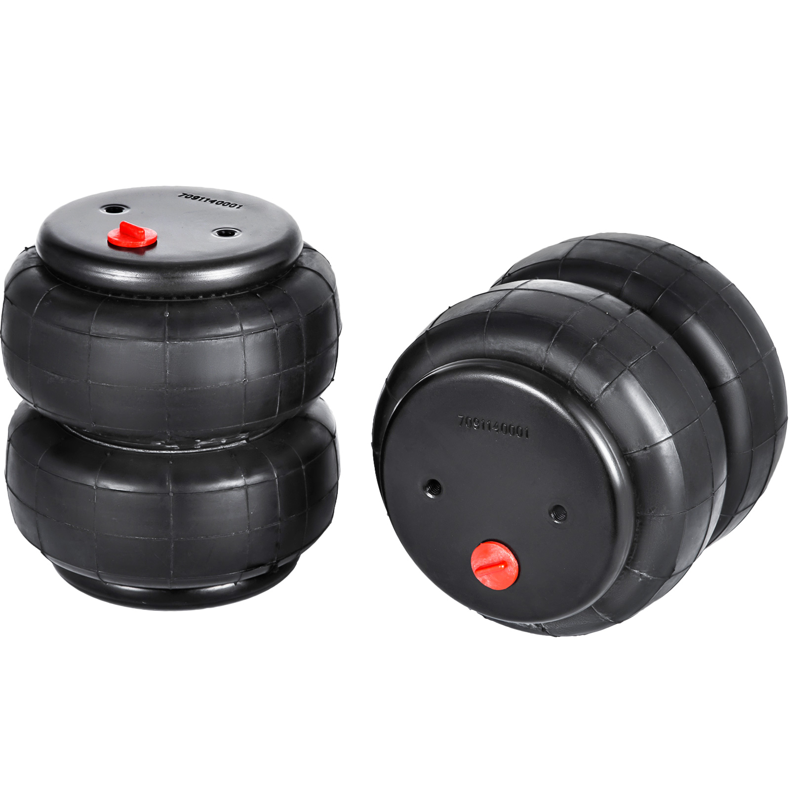 2 Air Lift Dominator D2600 Air Bags Single Port 1/2"npt Air Springs ...