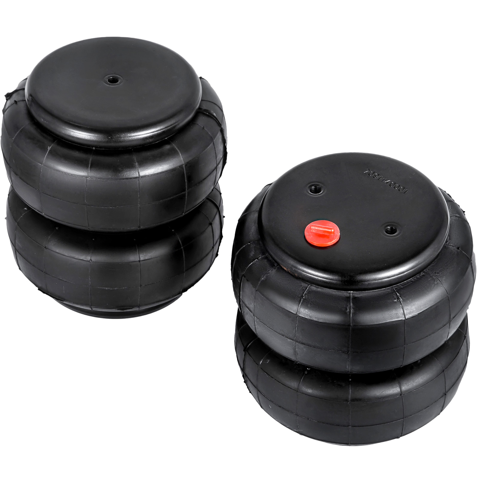 2 Air Lift Dominator D2600 Air Bags Single Port 1/2"npt Air Springs ...