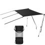 VEVOR T-Top Sun Shade Kit 4' x 5', UV-Proof 600D Polyester T-top ...