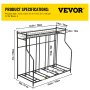 VEVOR Bike Rack with Storage Bike Stand for Garage for 4-Bike ...