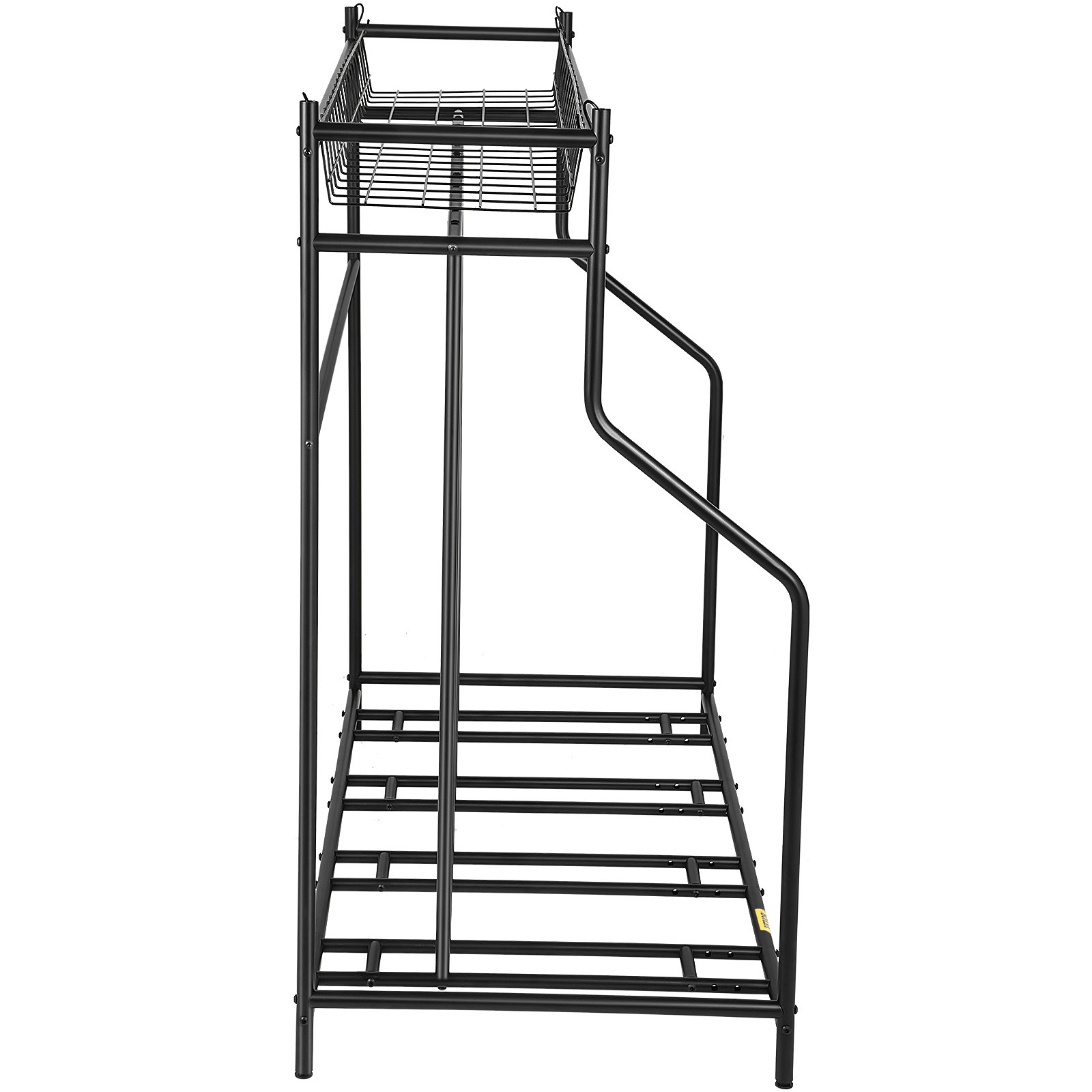 VEVOR Bike Stand Rack, Bicycle Floor Bike Rack, Widths Adjustable Metal ...