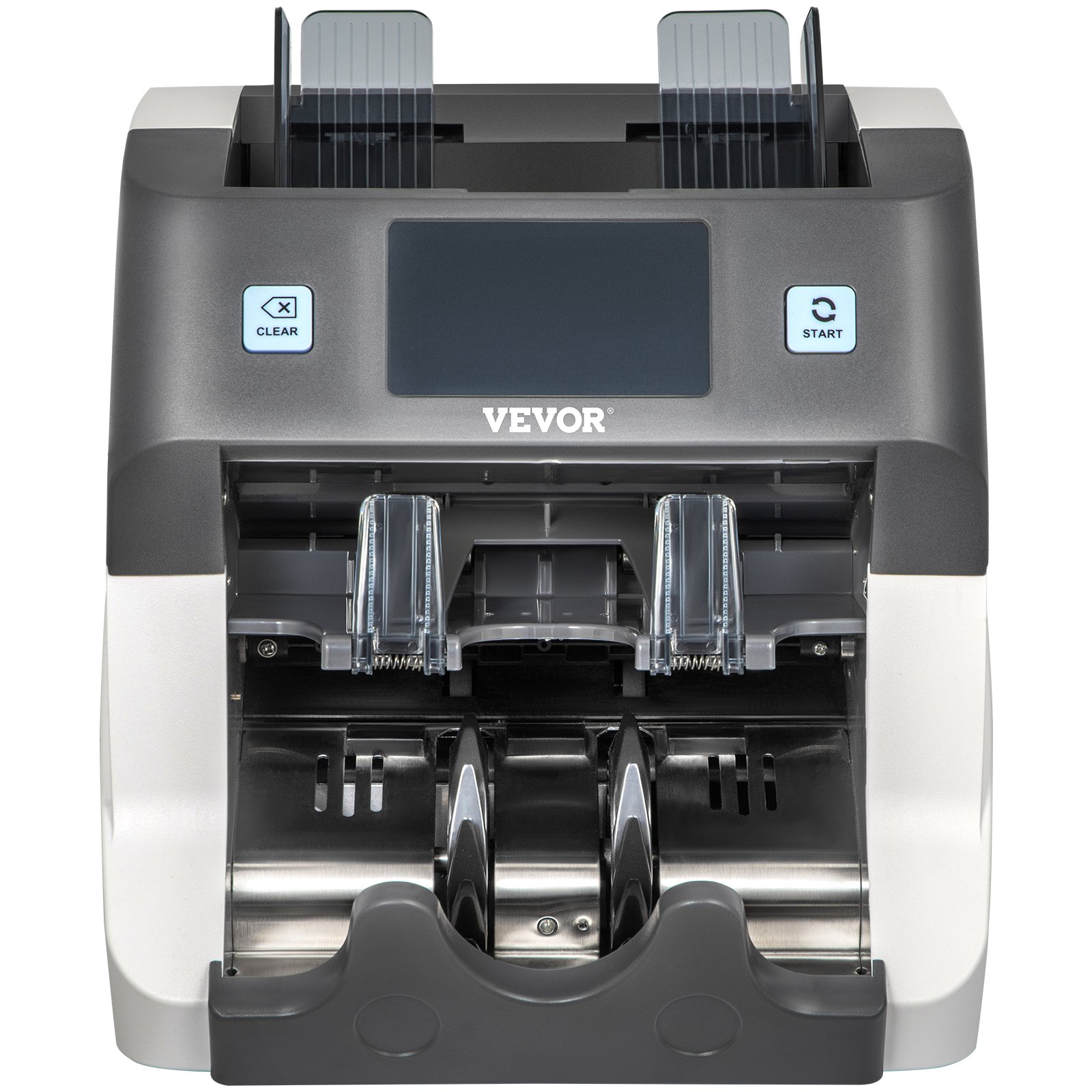 VEVOR Money Counter Machine, 2-Pocket Mixed Denomination Bill Counter ...