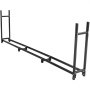 Vevor Firewood Log Rack Firewood Rack Outdoor 10' Black Wood Storage ...