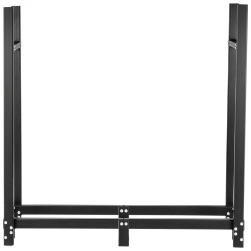 VEVOR Firewood Log Rack, 6ft Firewood Rack Outdoor, Black Firewood Rack ...