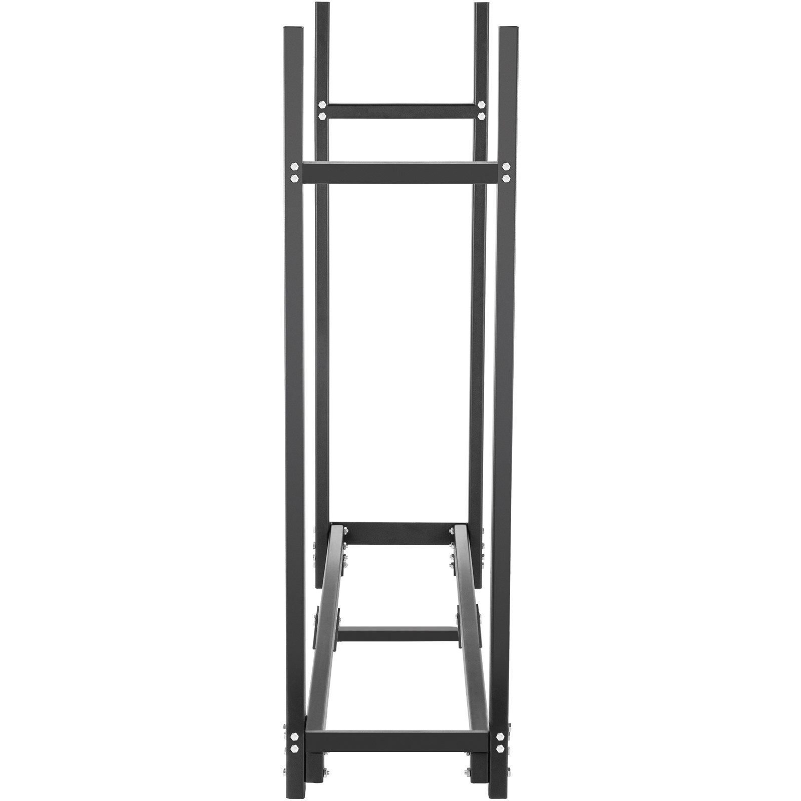 VEVOR Firewood Log Rack, 6ft Firewood Rack Outdoor, Black Firewood Rack ...
