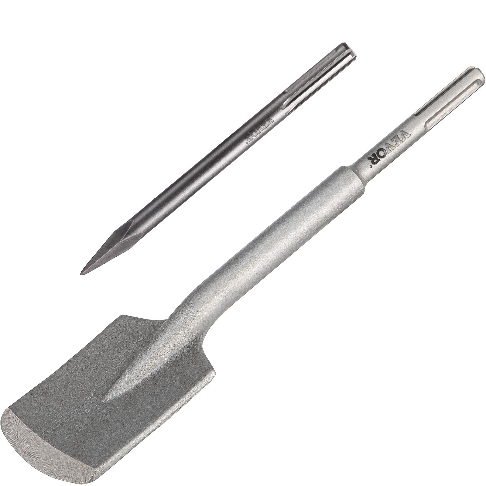 VEVOR SDS Max Clay Spade and Tile Thinset Removal Tool with Bull Point ...
