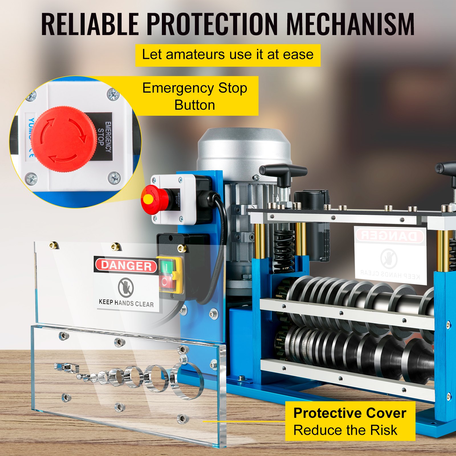 VEVOR Cable Wire Stripping Machine 0.06 inch -1.5 inch,Portable Powered ...