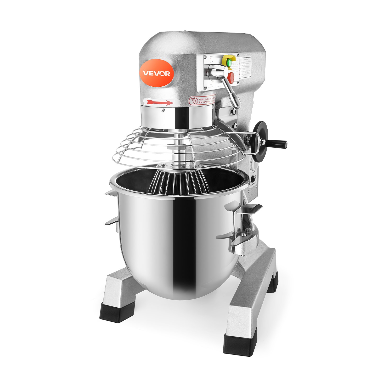 VEVOR Commercial Food Mixer 20Qt 750W 3 Speeds Adjustable 105 180 and ...