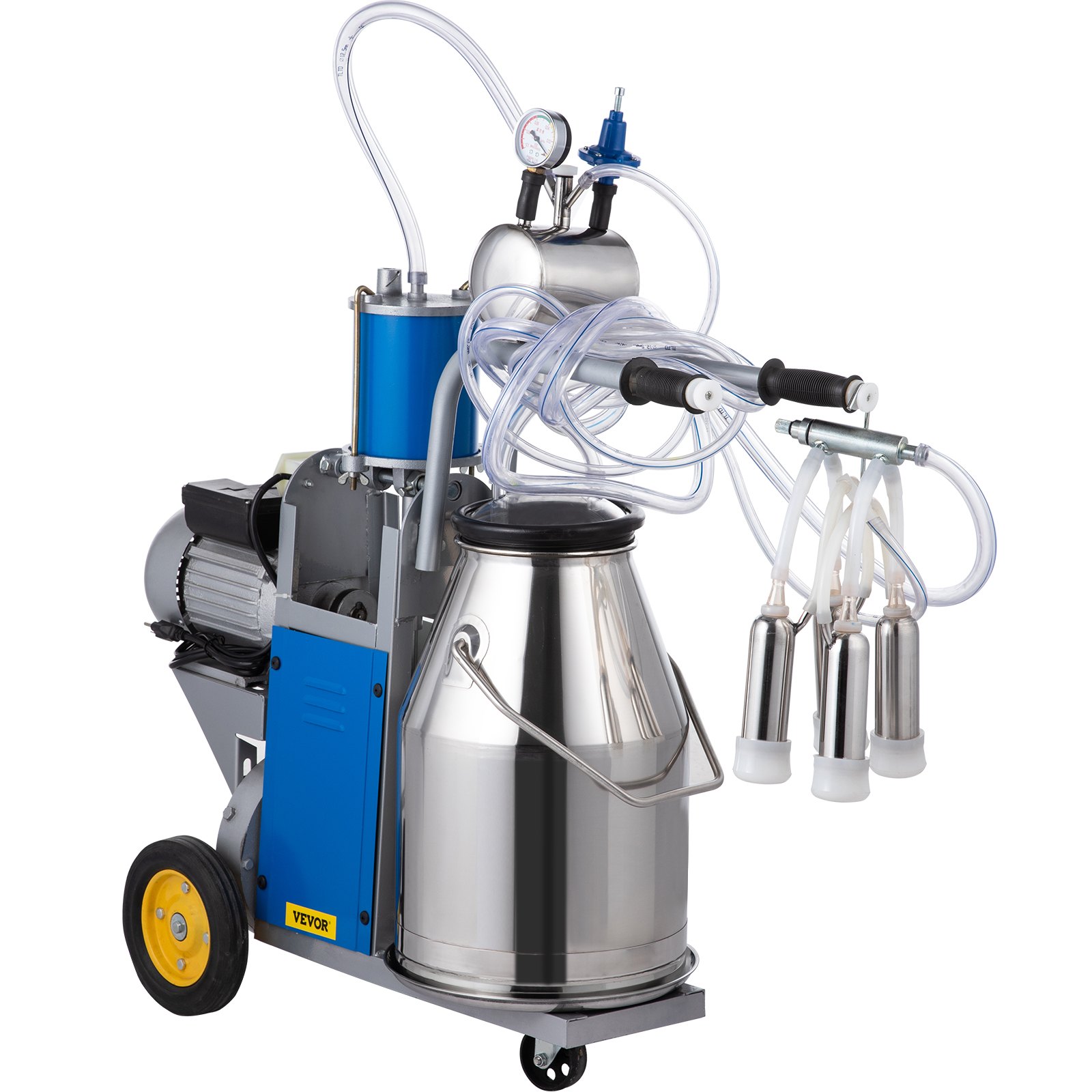 VEVOR Electric Cow Milking Machine, 1440 RPM 10-12 Cows Per Hour ...