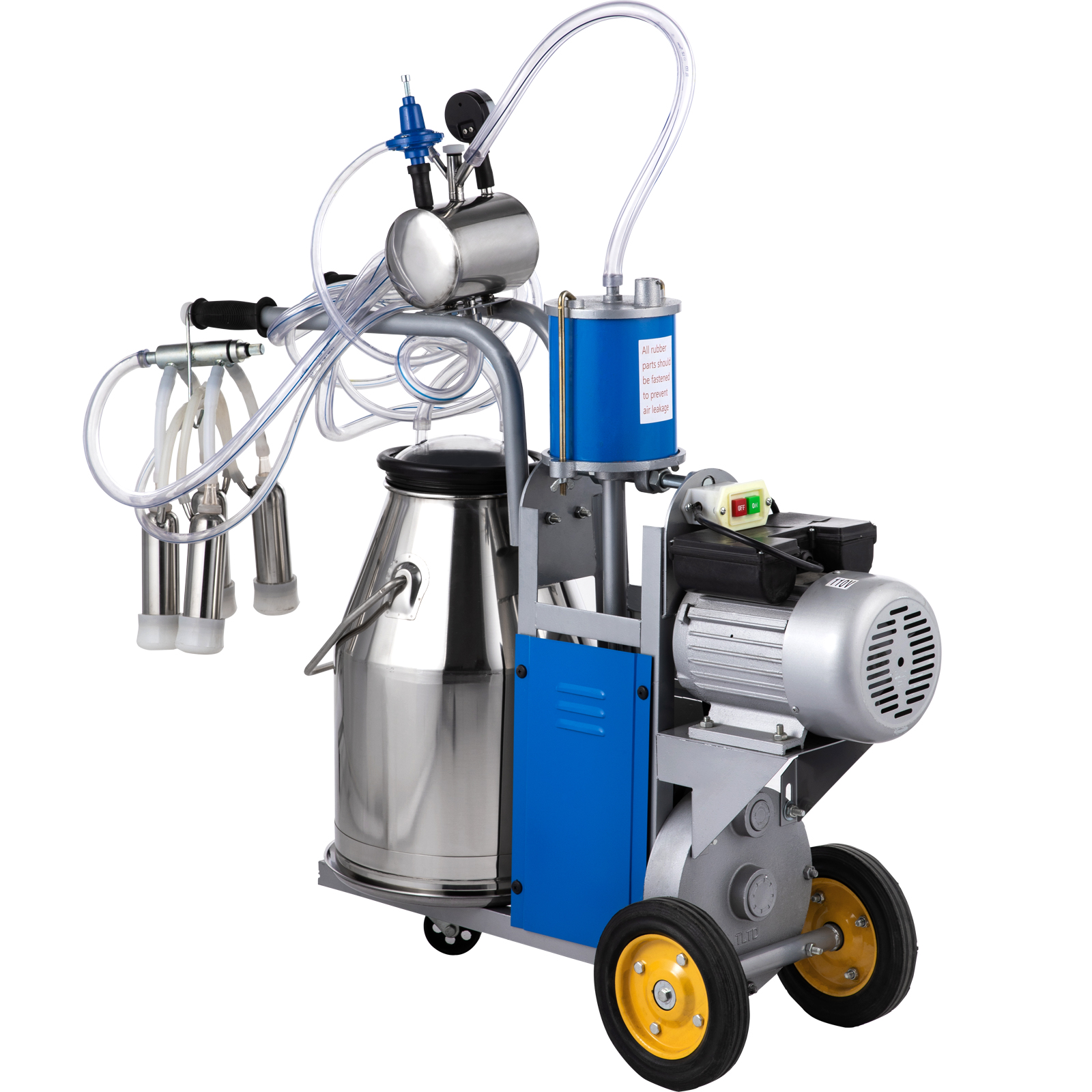 Electric Milking Machine Milker Machine 1440 Rpm 5-8 Cows/h Double ...