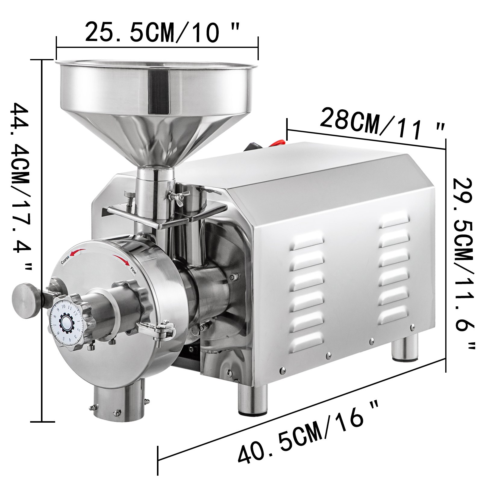VEVOR Commercial Grinding Machine for Grain 2200W,Electric Stainless ...
