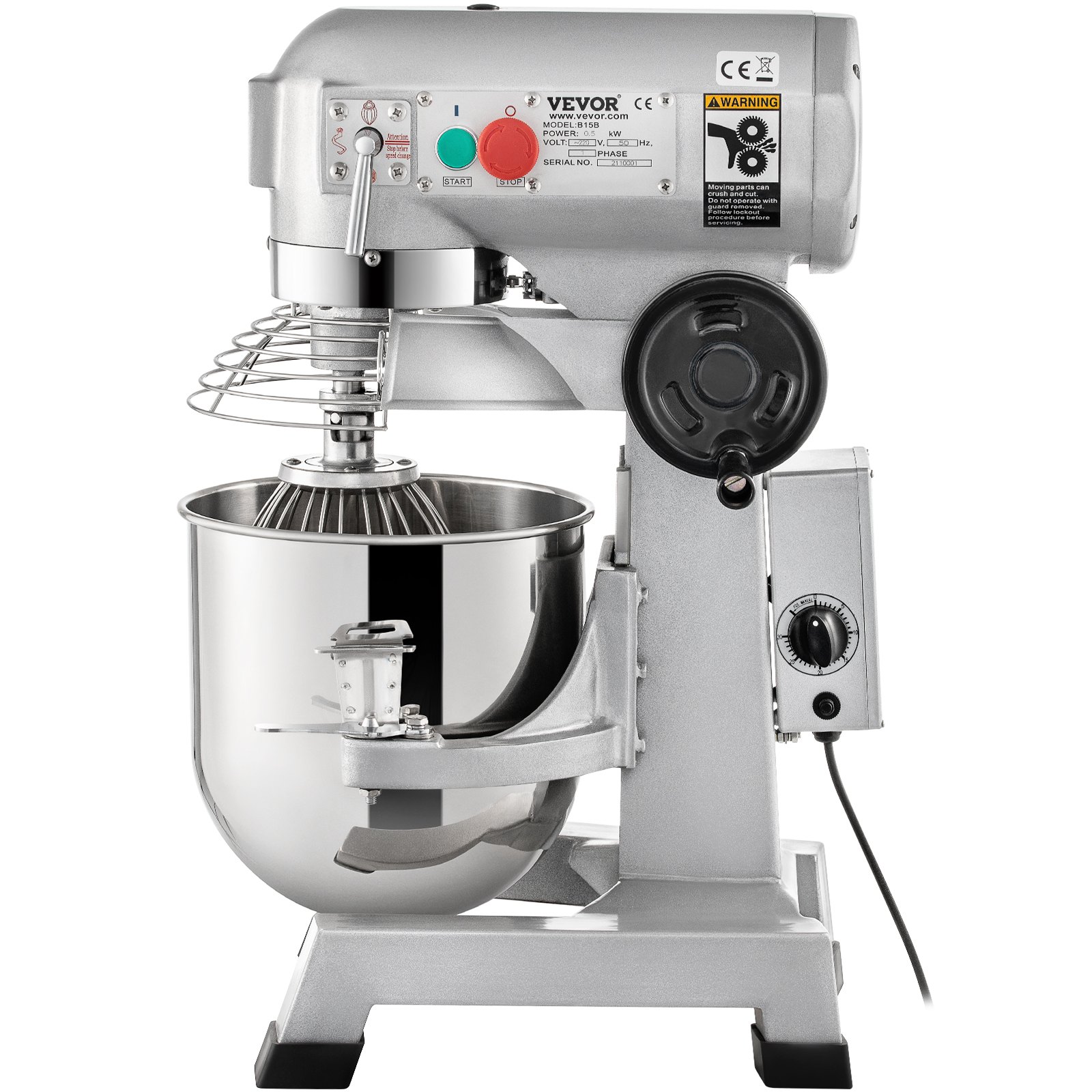 VEVOR Commercial Food Mixer, 30Qt Commercial Mixer with Timing Function ...