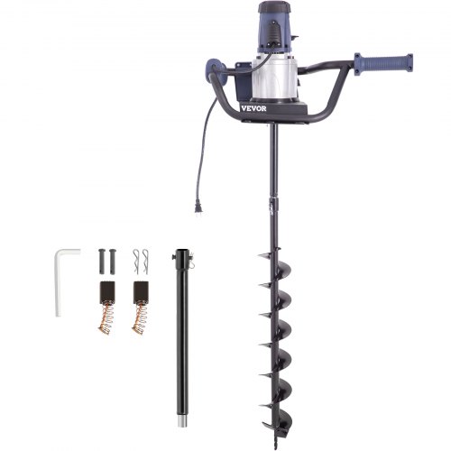 VEVOR Electric Post Hole Digger, 1200 W 1.6 HP Electric Auger Powerhead ...