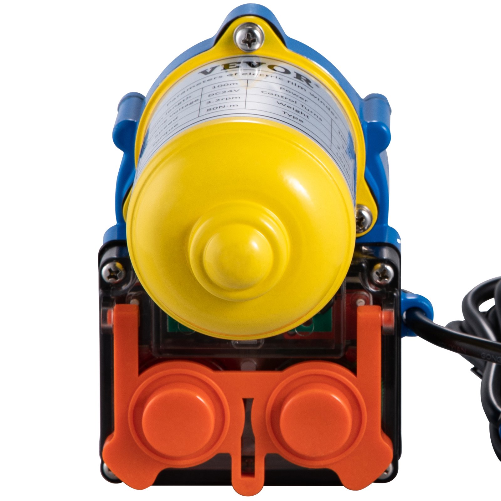 VEVOR Greenhouse Roll Up Motor, 100W DC 24V 3.2 RPM, Waterproof ...