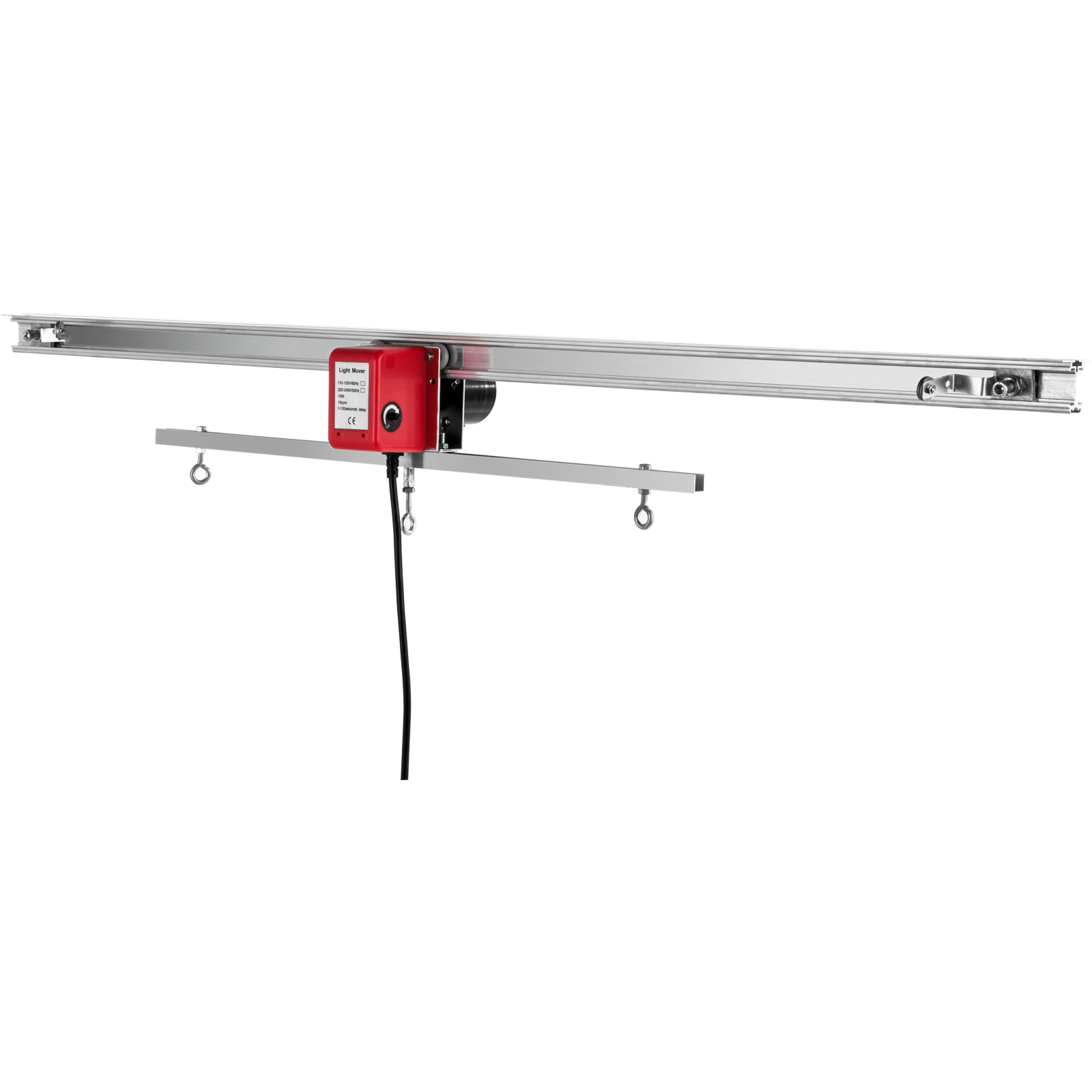 Vevor 10.8ft Light Track Rail 110v 10rpm Grow Light Mover Adjustable ...