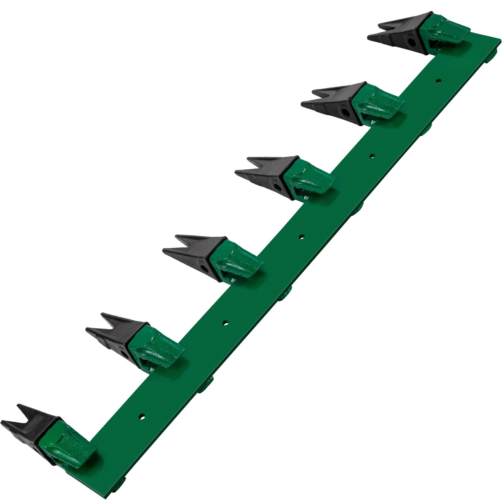 VEVOR Bucket Tooth Bar, 46'' Bolt on Tooth Bar, with 6 Weld-on Shanks ...