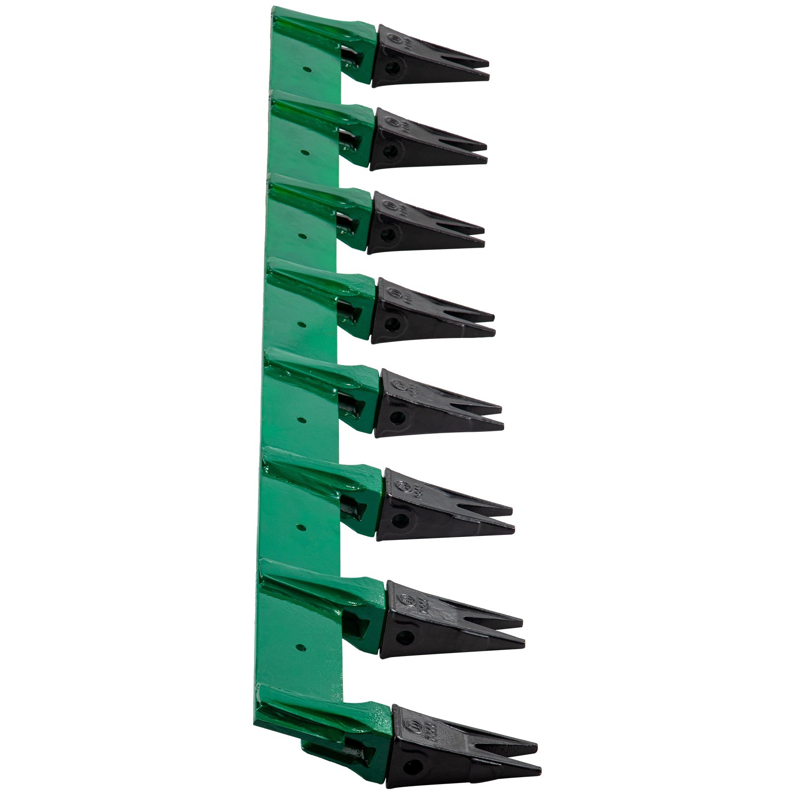 VEVOR Bucket Tooth Bar, 64'' Bolt on Tooth Bar, with 8 Weld-on Shanks ...