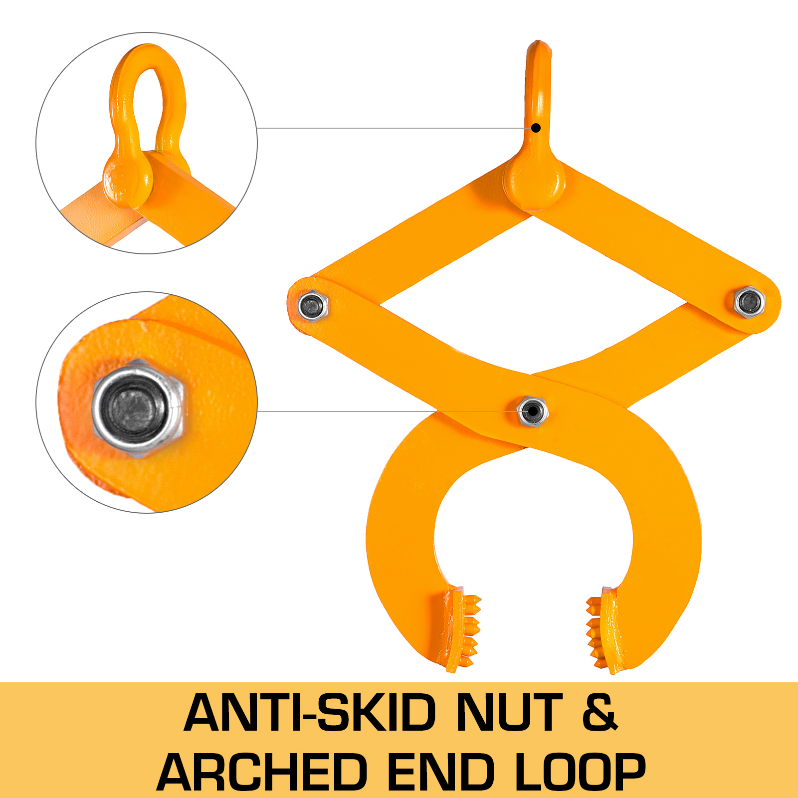1t 2205lbs Pallet Puller Clamp Industrial Material Handling Pallet ...