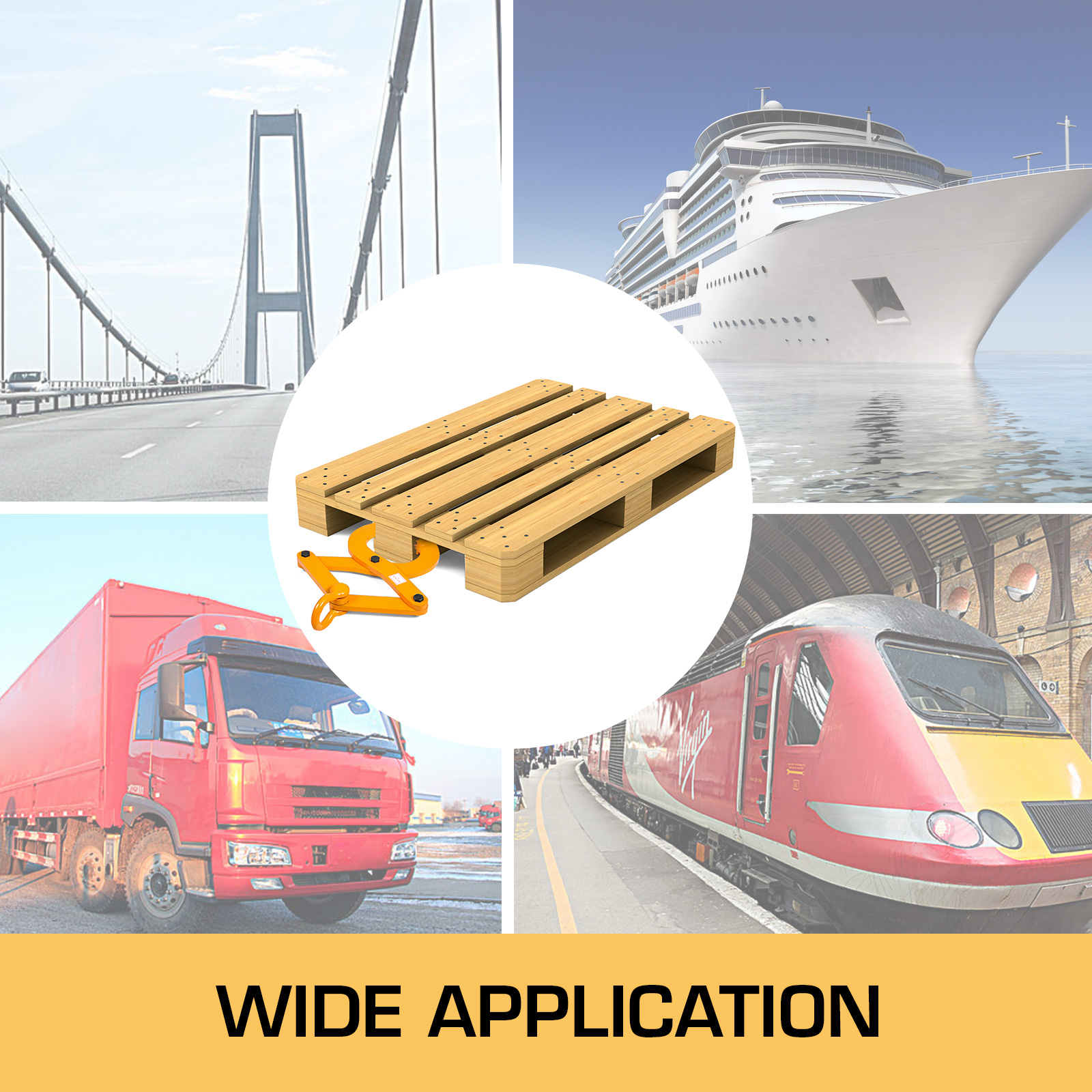 3t/6614lbs Pallet Puller Clamp Single Scissor Sturdy Material Handling ...