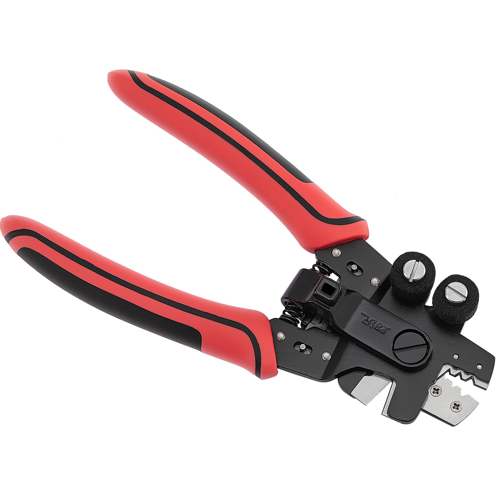 VEVOR Fiber Optic Stripper, 4 in 1 Wire Cutters Pliers, Three Hole ...