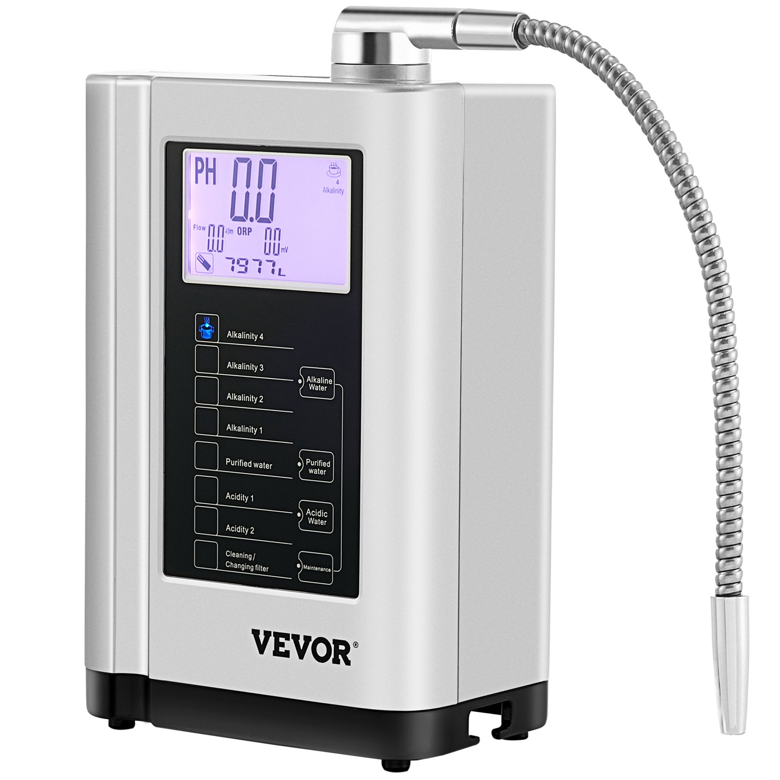 VEVOR Water Ionizer Machine, 7 Water Settings, Alkaline Acid Home ...