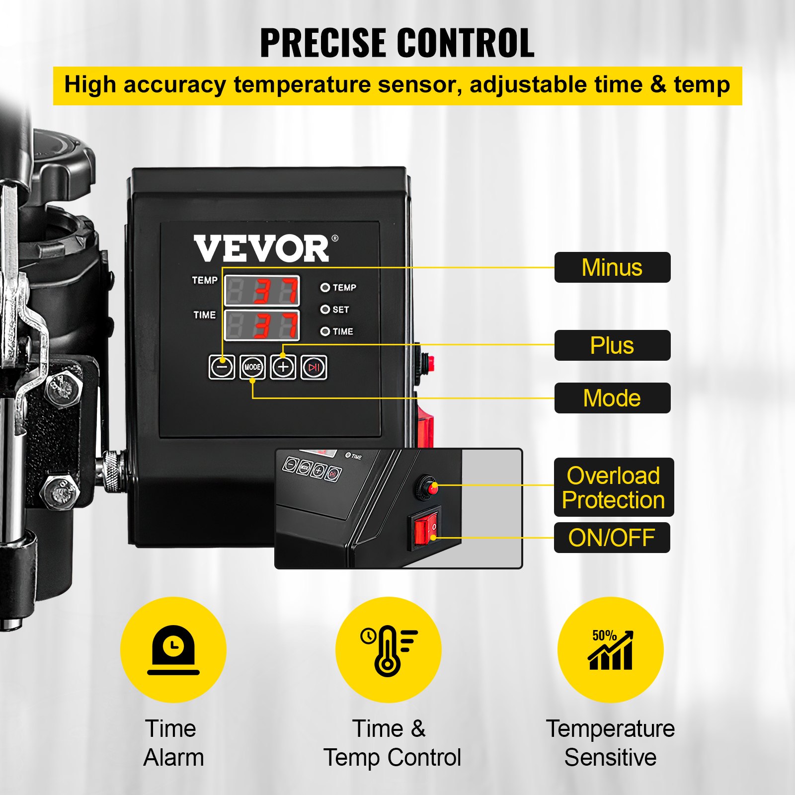 VEVOR Heat Press Machine 12X15 Inch 5 in 1 Combo Heat Press Machine ...