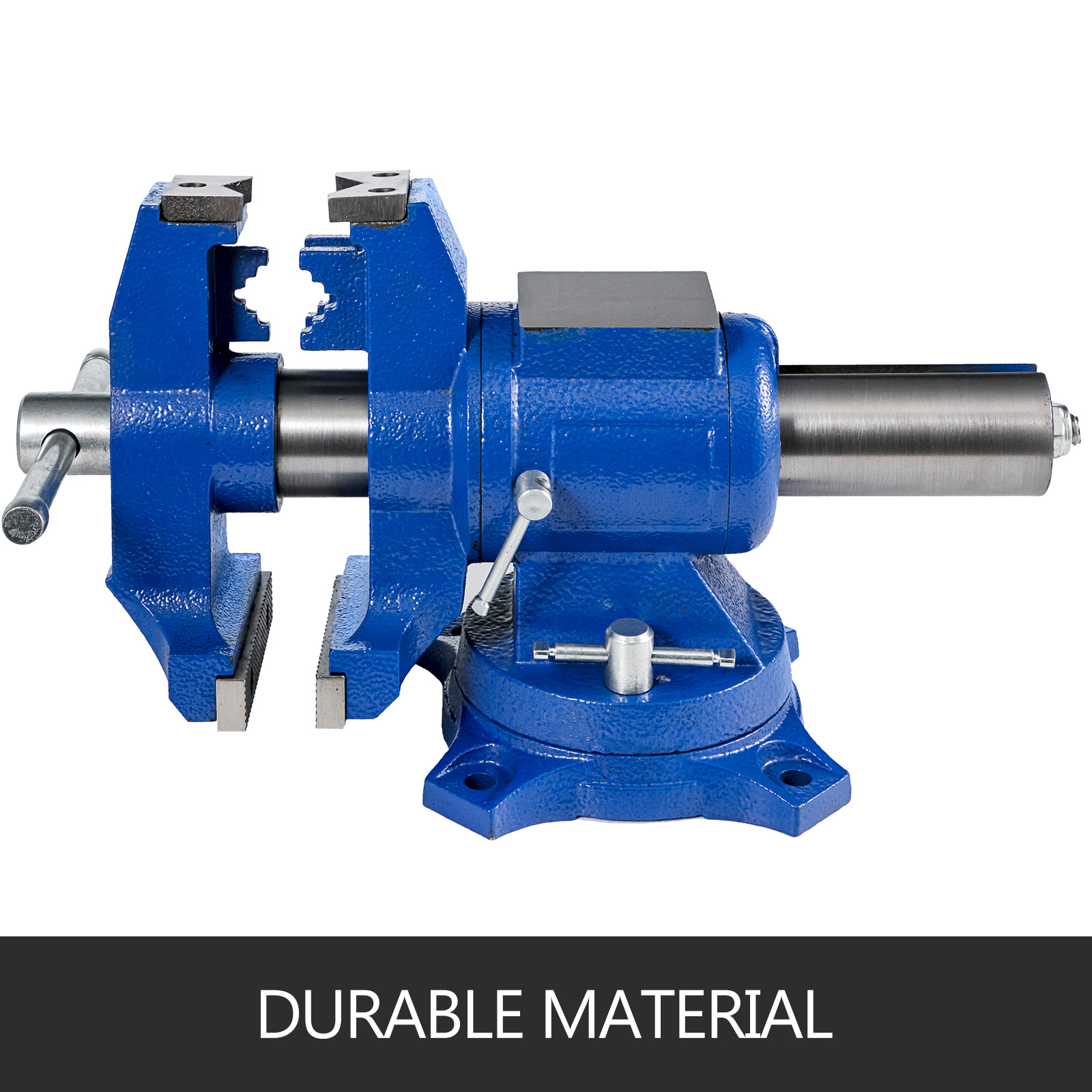 Bench Vise 4'' 15kn Heavy Duty With 360° Swivel Base And Head Two ...